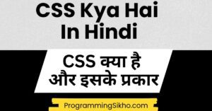 CSS Kya Hai in Hindi – Full Form, Types, Syntax और Example